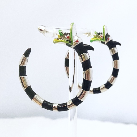 Jewelry | Earrings Beetlejuice Sandworm Tim Burton Goth Halloween Witch ...